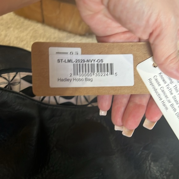 LeMiel | Bags | Hadley Hobo Bag By Lemiel Dark Navy Nwt | Poshmark